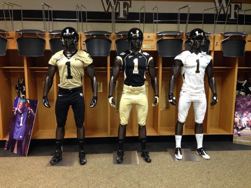 Wake Forest's football uniforms for 2013 season.